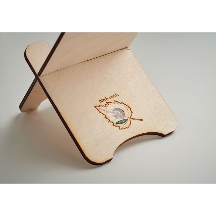 Birch Wood phone stand - Dovanu krautuve